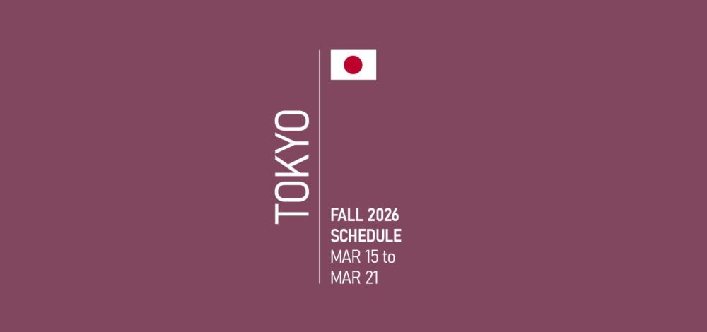 Tokyo Fashion Week Schedule Fall 2026