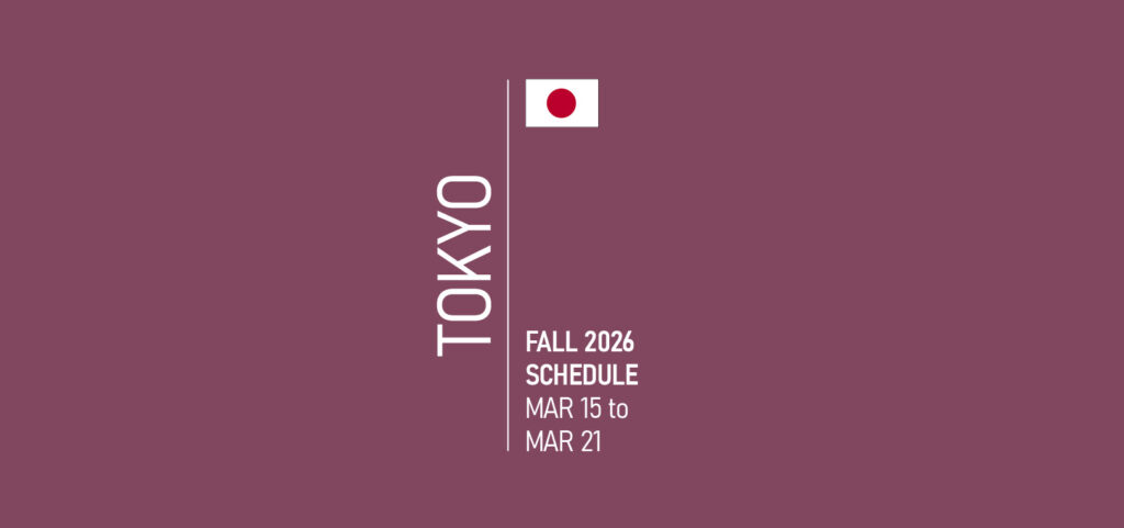 Tokyo Fashion Week Schedule Fall 2026